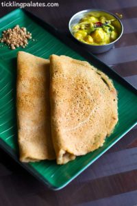 Brown Rice Adai Recipe - Adai using Brown Rice | Tickling Palates